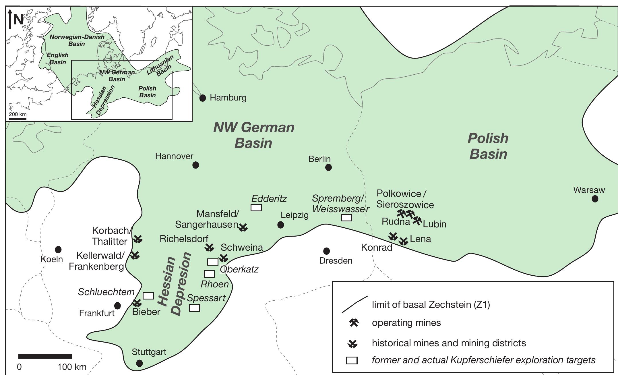 Figure 1 - from An Overview of the European Kupferschiefer