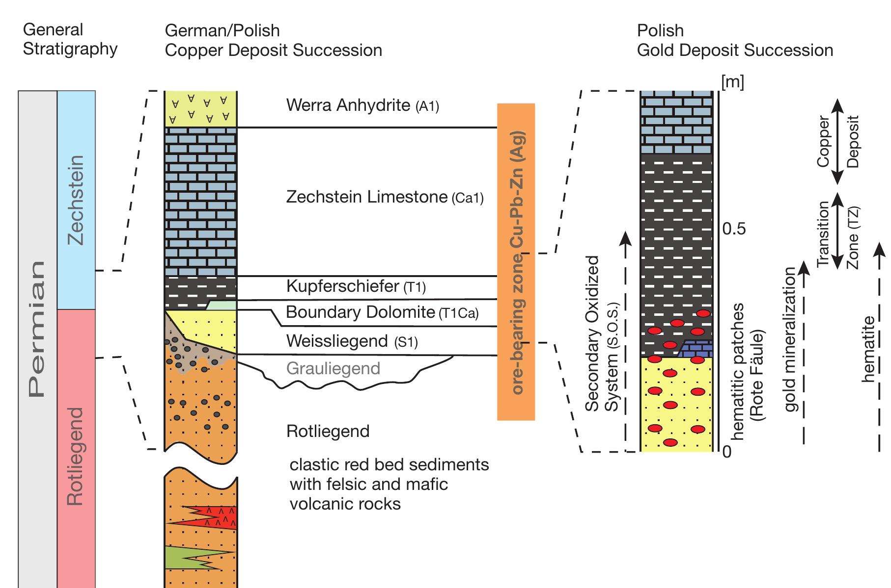 Fic. 4. stratigraphic column of the permian in germany and