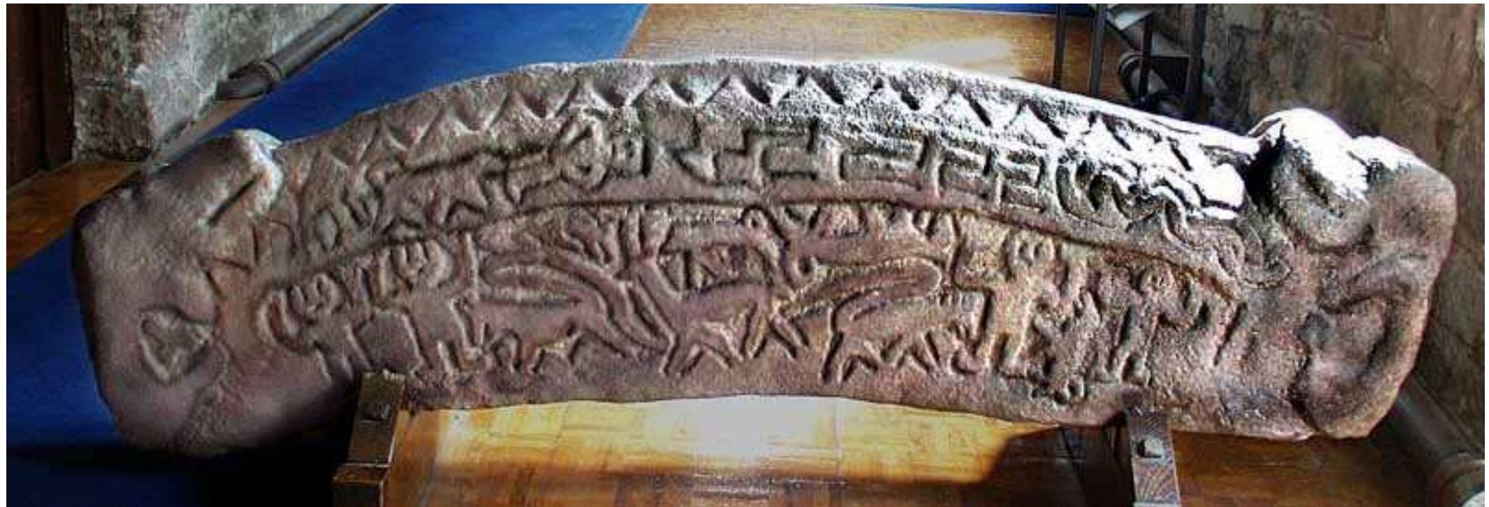 When comparing the iconography of viking era carvings with
