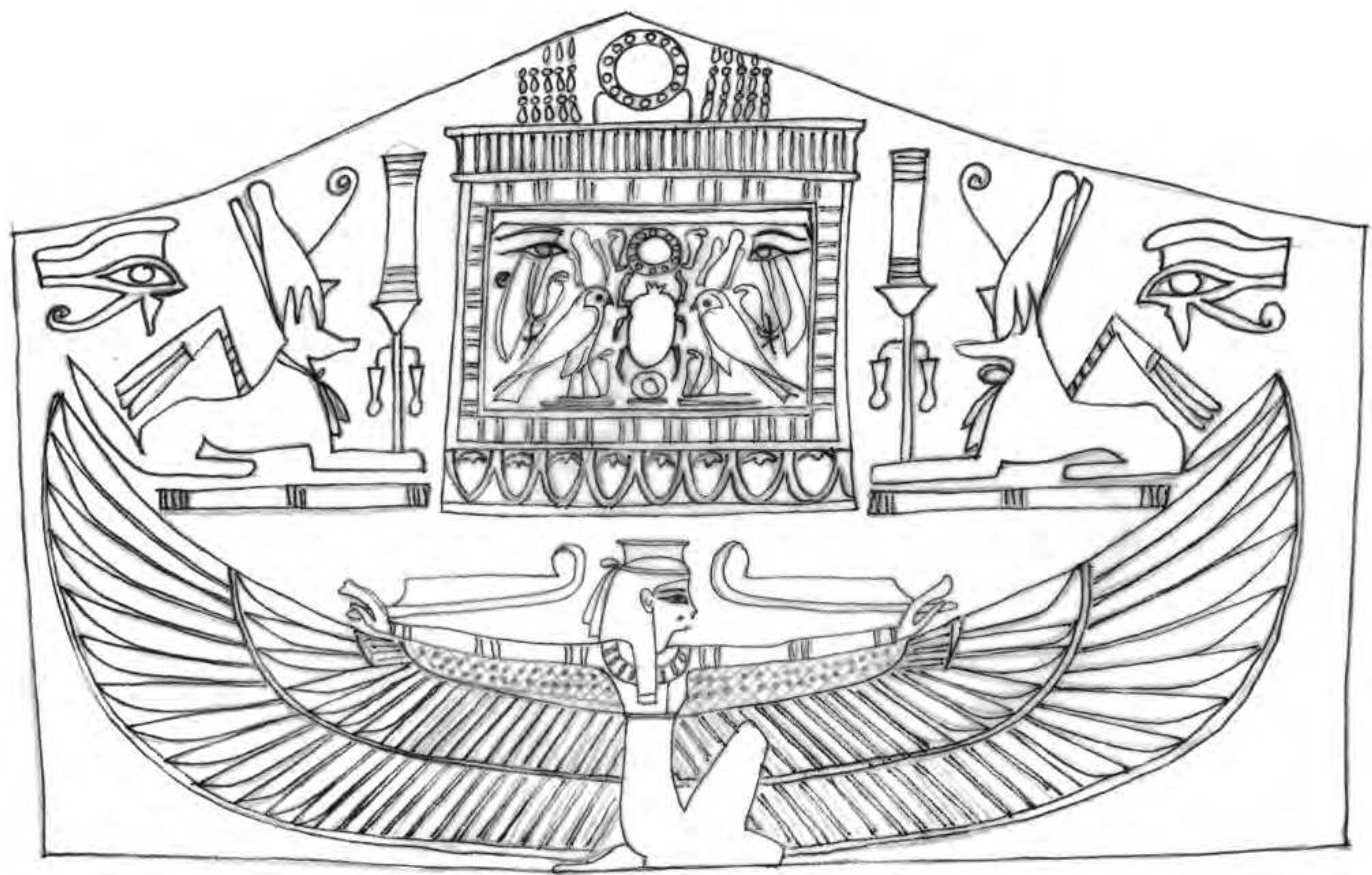 central panel. outer coffin of henut-taui (metropolitan