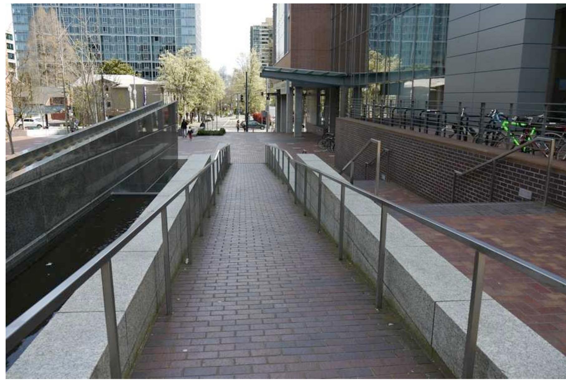 Traversing them. textures in the plaza are an oft-overlooked