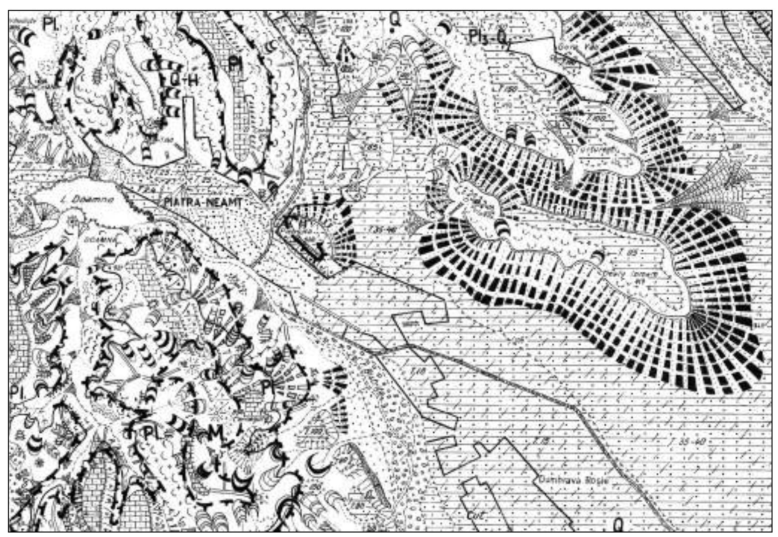 Extraits from the general geomorphological map scale 1: 50