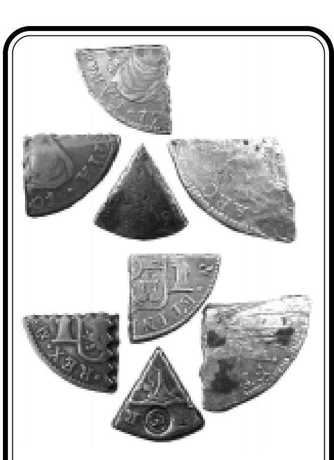 Obverse, (pictured above) and reverse (pictured be- low) of