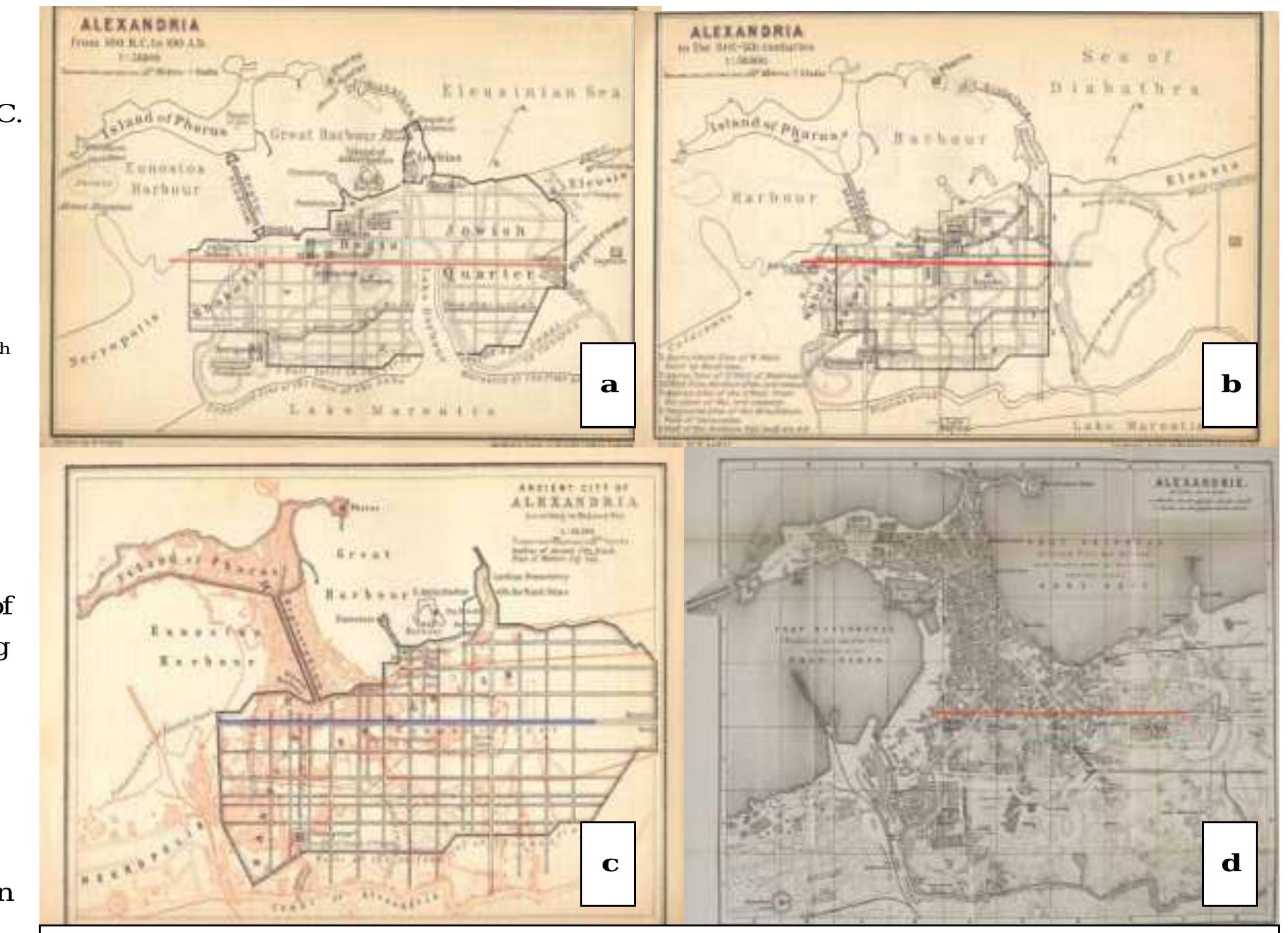 3 alexandria’s maps shows the canopic way through history