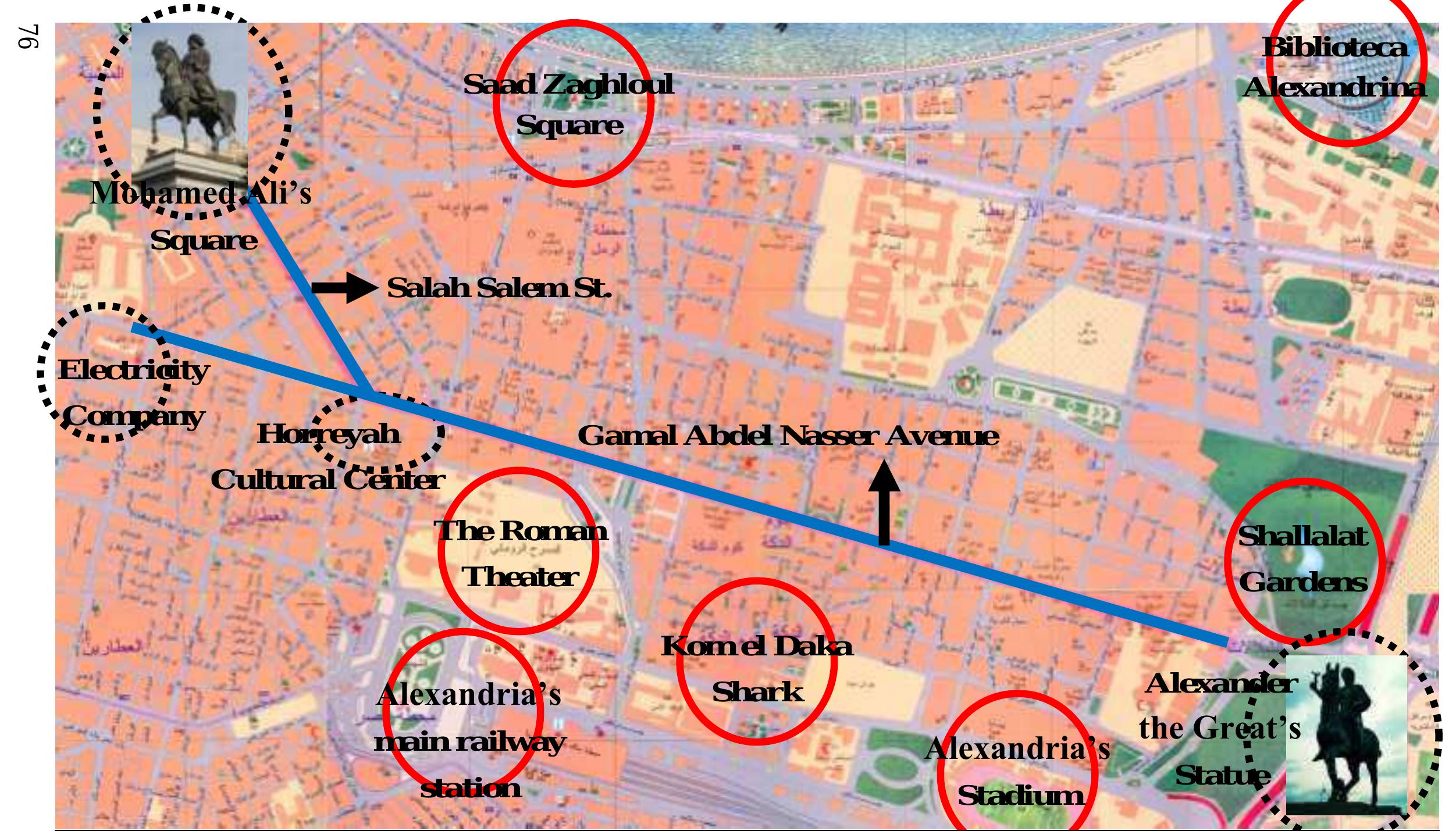 Map 4.2 alexandria’s map from atlas alexandria showing the