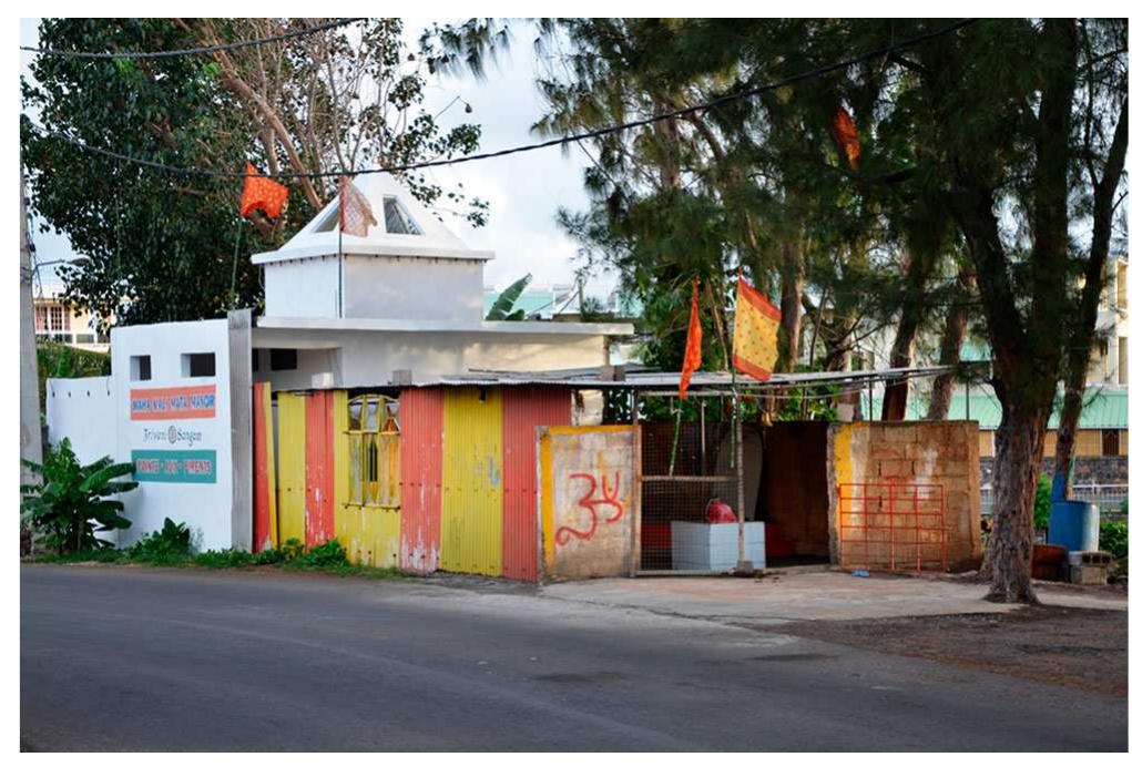 The religious location: the maha kali mata mandir in pointe