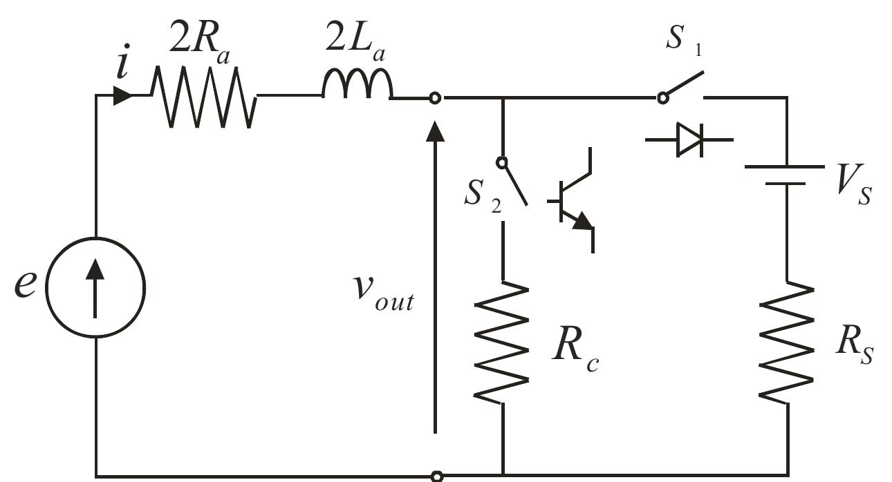 15. simplified equivalent circuit of the generator with