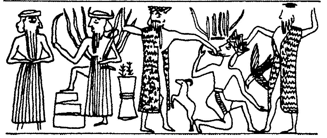 Old babylonian terracotta plaque of a humbaba head