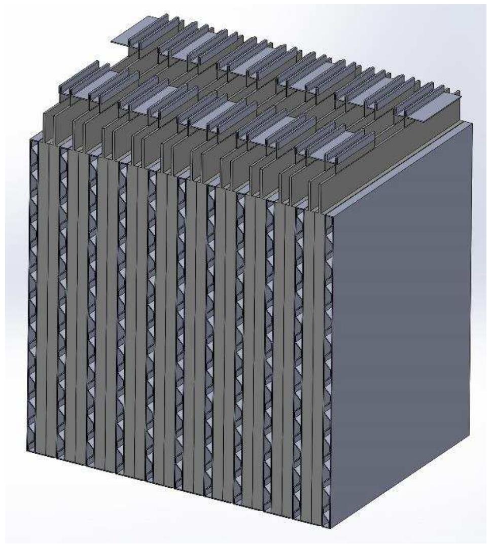 -3 solidworks model of battery pack joined to negative pole