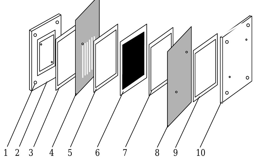 Schematic diagram of the structure of the miniature fuel