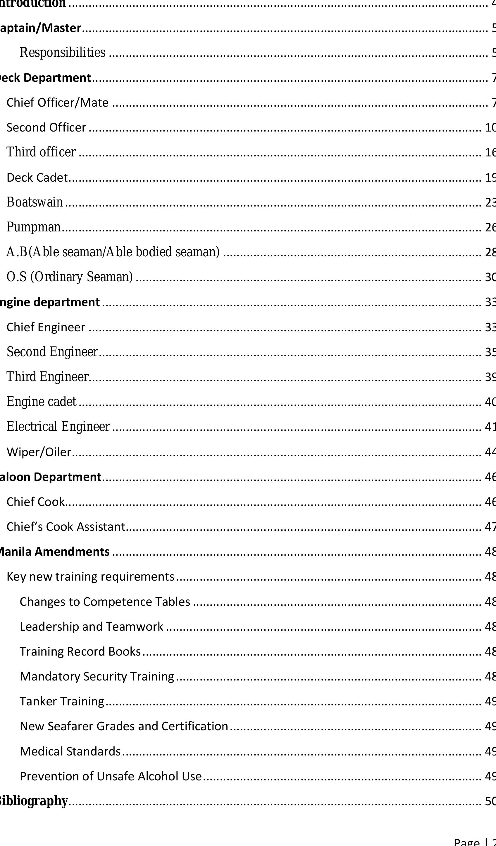 (PDF) Crew ranks and roles