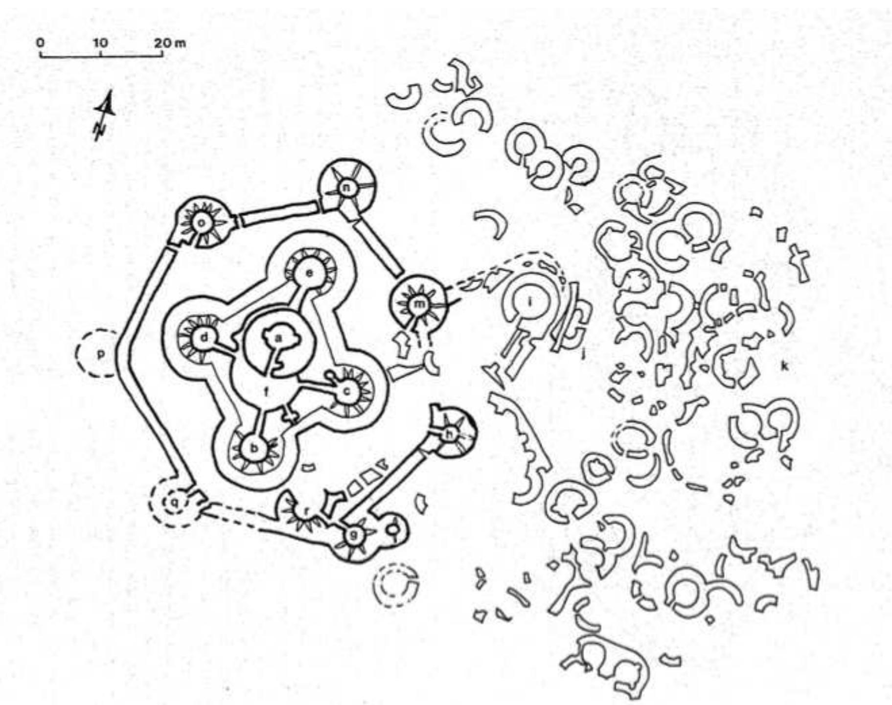 13. plan of su nuraxi (barumin1) showing the complex