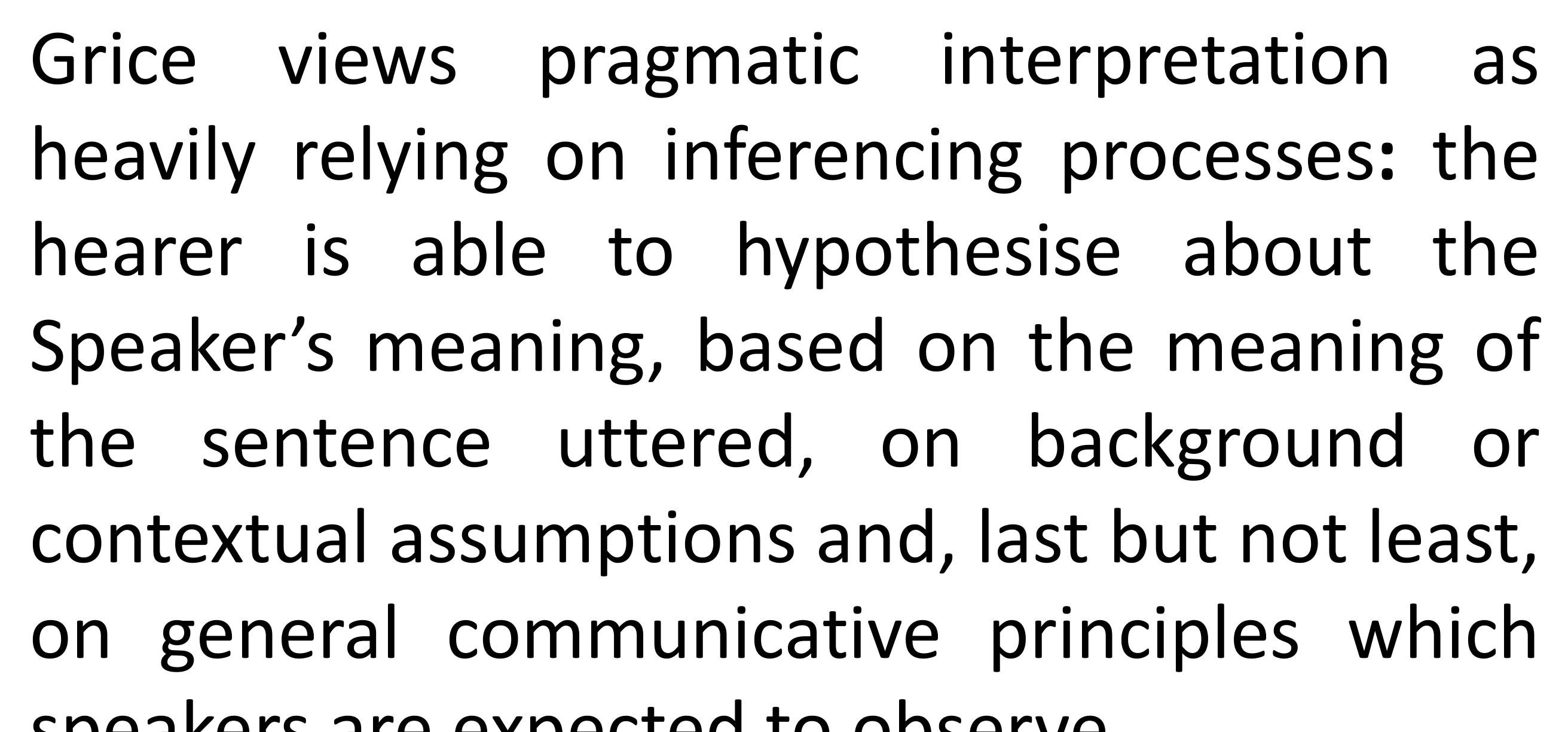 (PDF) Grice's Cooperative Principle, Maxims and Implicatures
