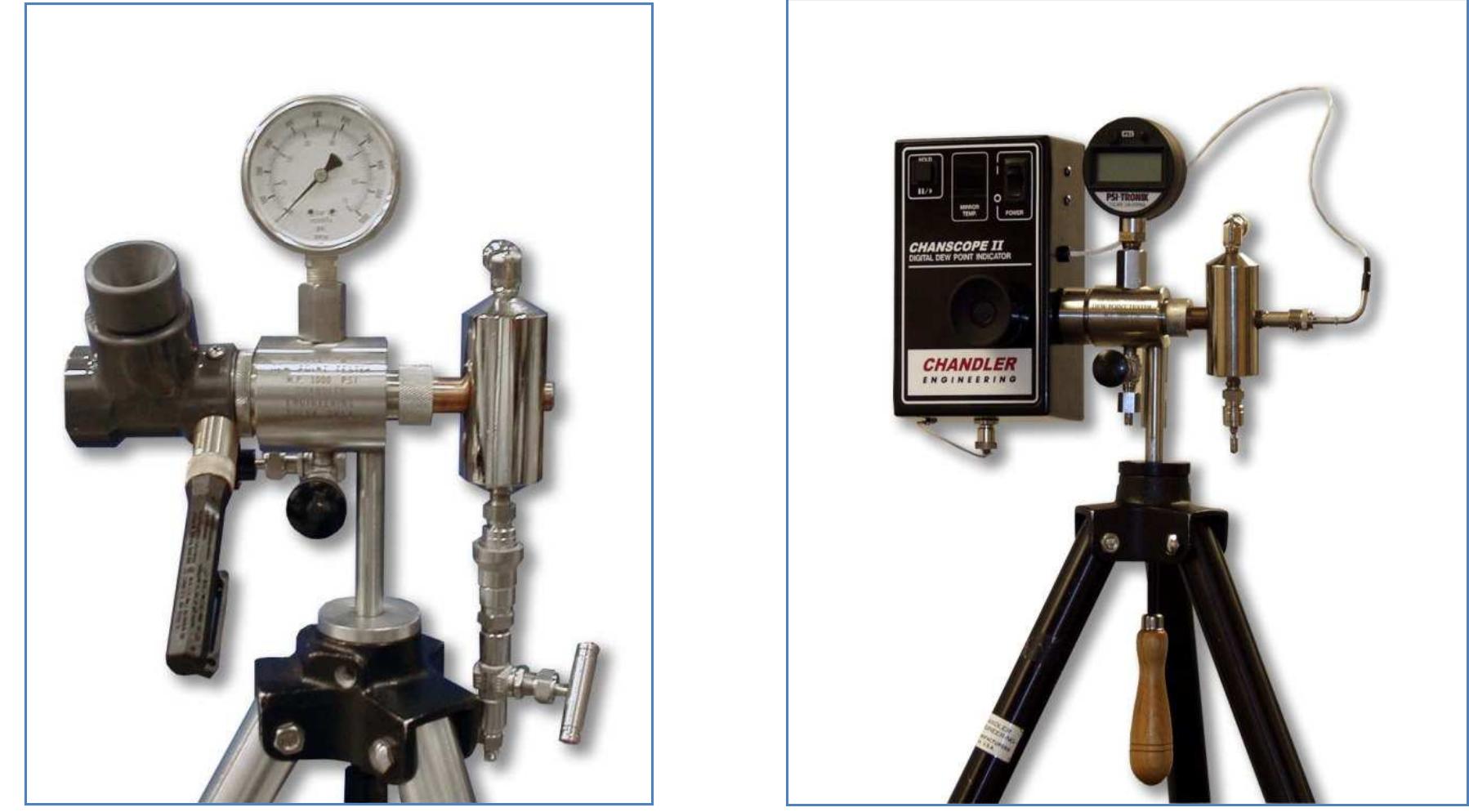 A and 1b — examples of manually operated dew point chilled