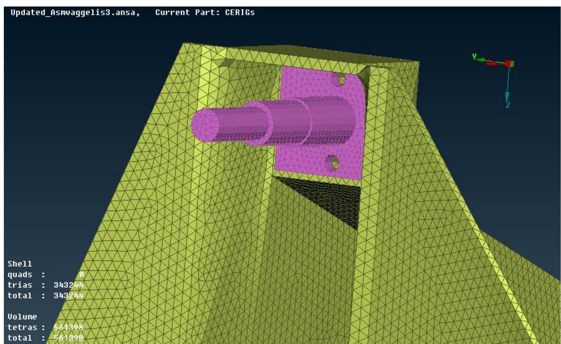 -27 volume mesh on the monocoque chassis (view 2)