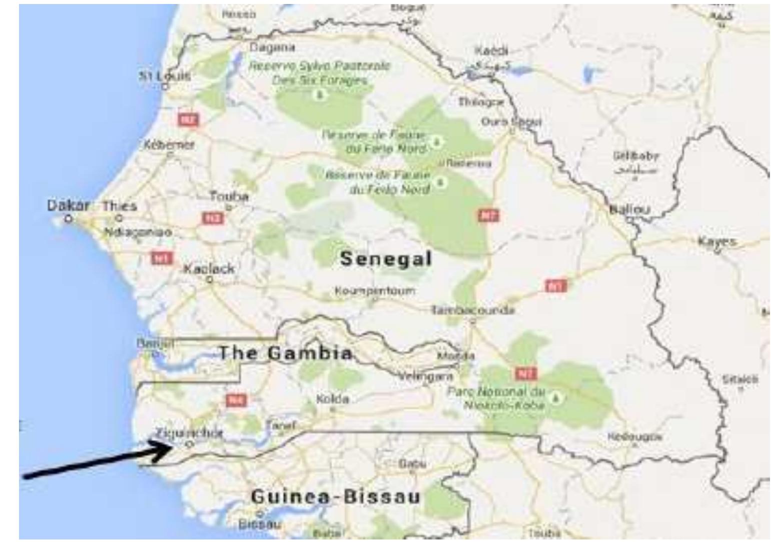 |. map of senegal (courtesy of google maps) speakers (lewis,