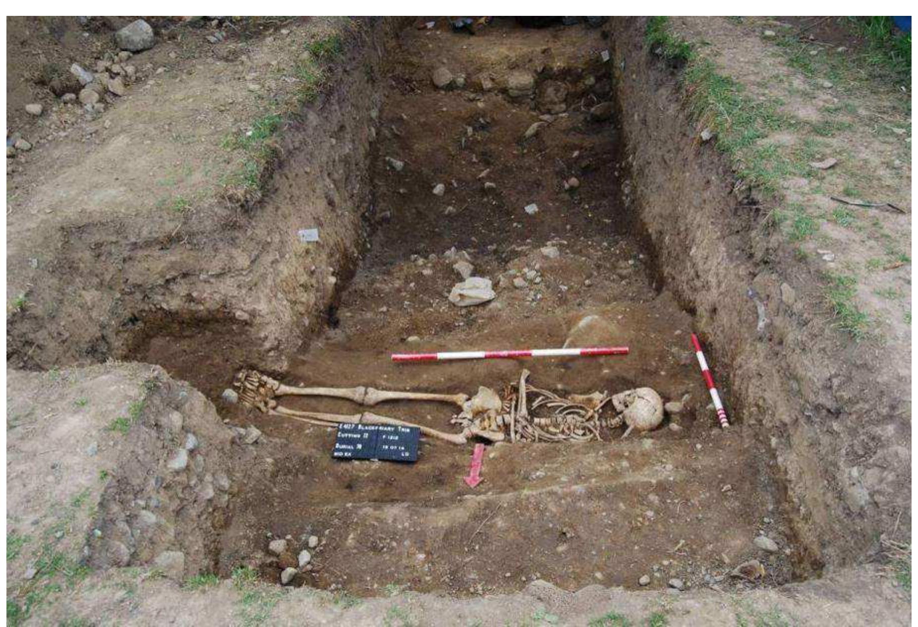 31: cutting 12, burial 78 during excavation