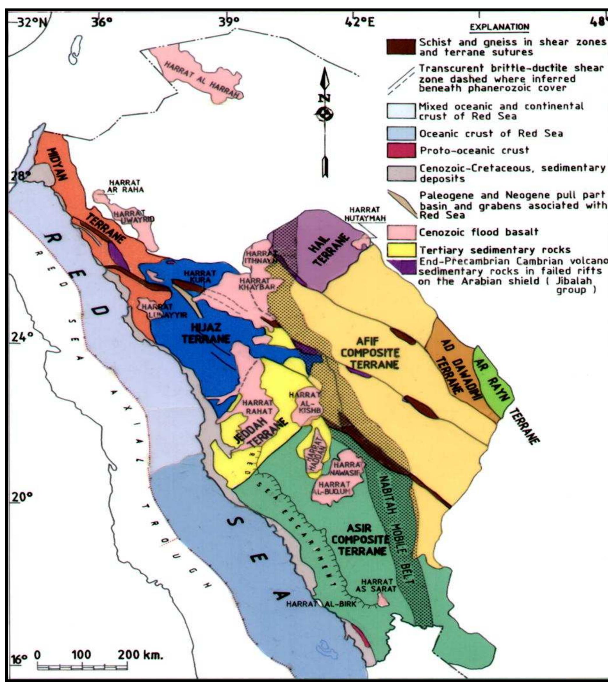 Tectonic Map Of The Arabian Shield Showing The Cenozoic Lava tectonic-map-of-the-arabian-shield-showing-the-cenozoic-lava