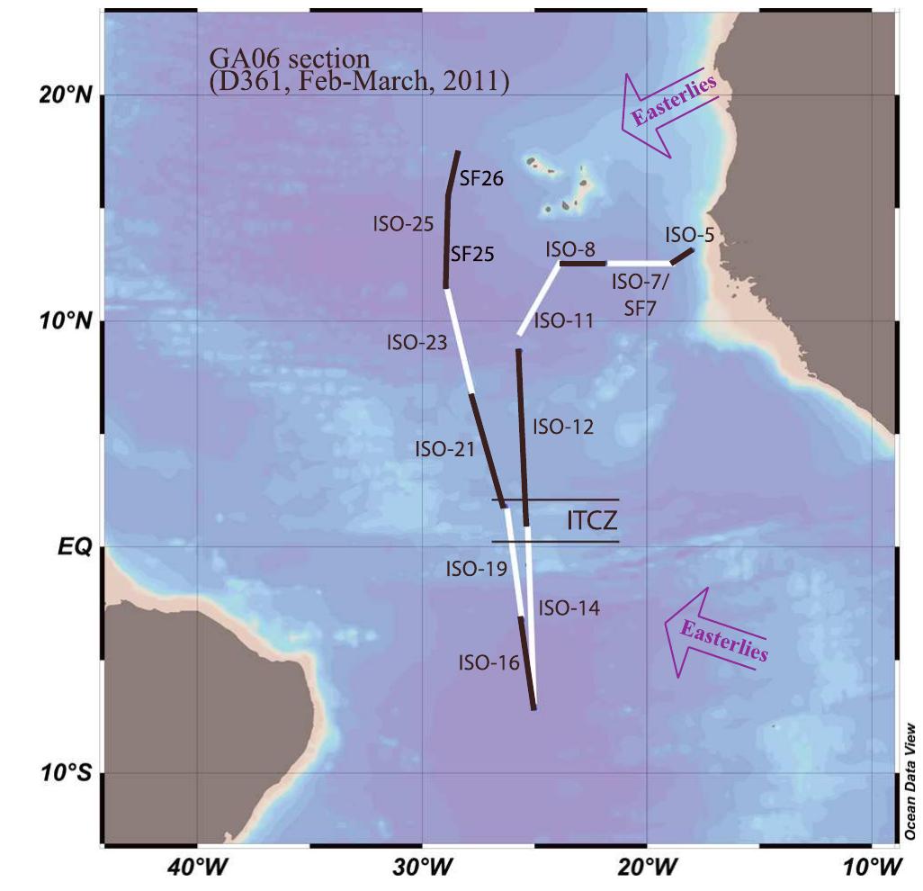 Map of aerosol sampling locations. samples were collected