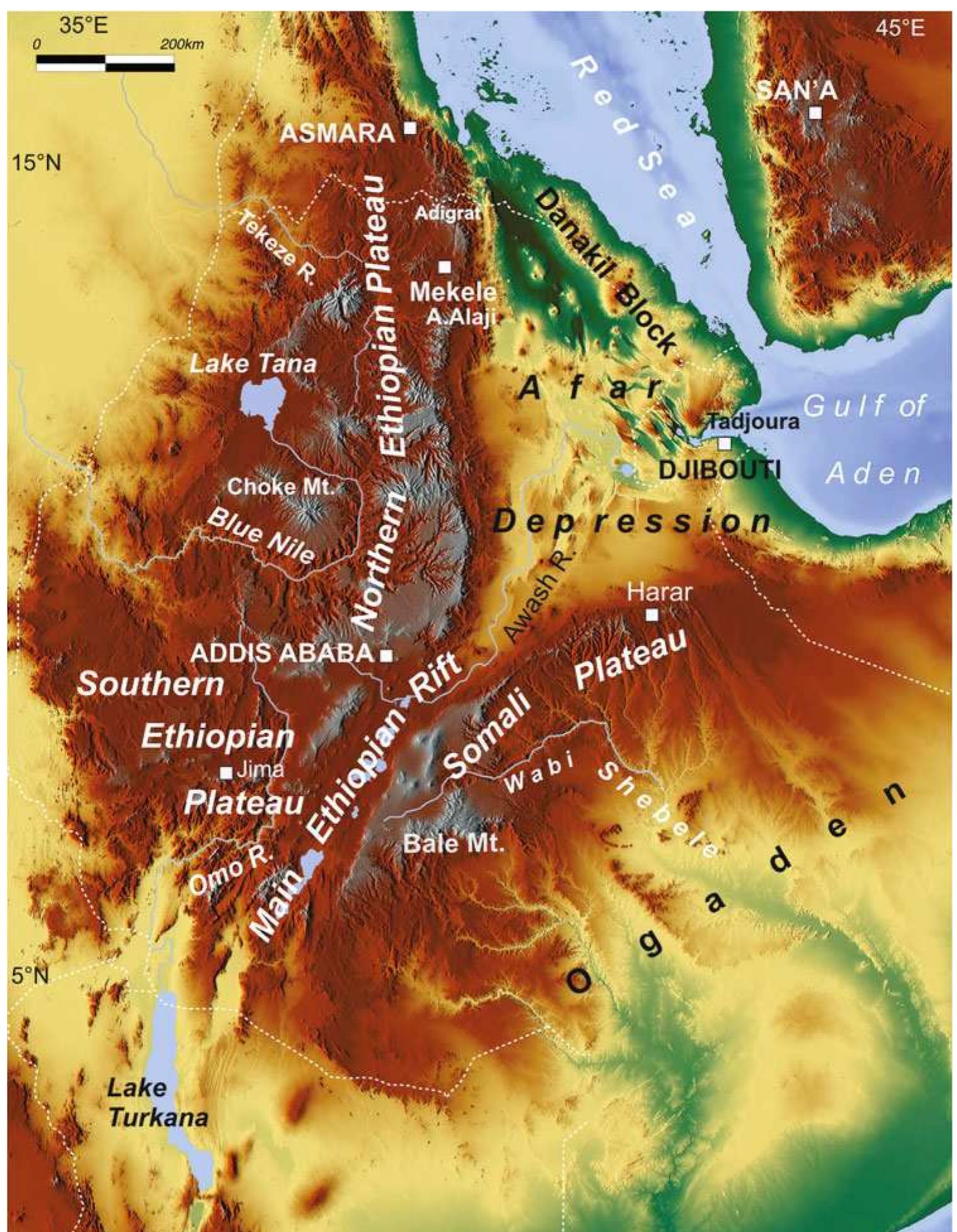 (PDF) Geology of Ethiopia: A Review and Geomorphological Perspectives