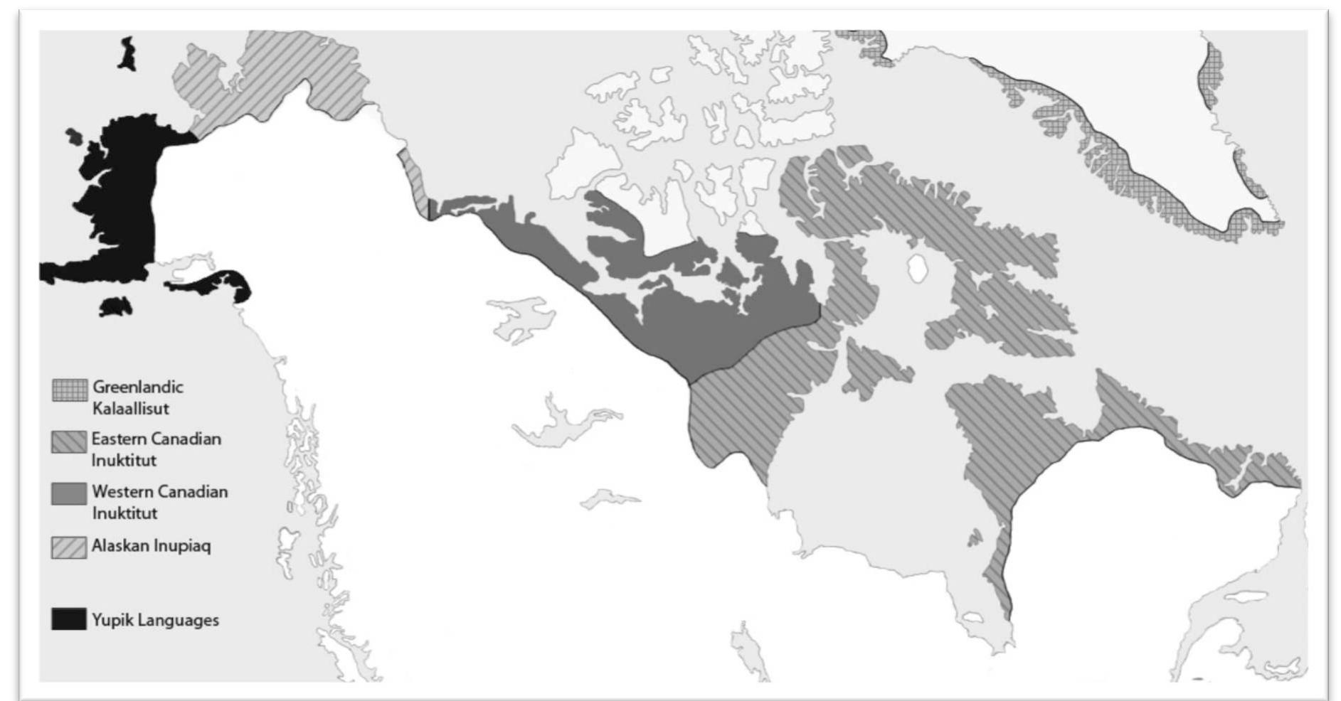 Appendix: map of inuit dialect groups (adapted from an image