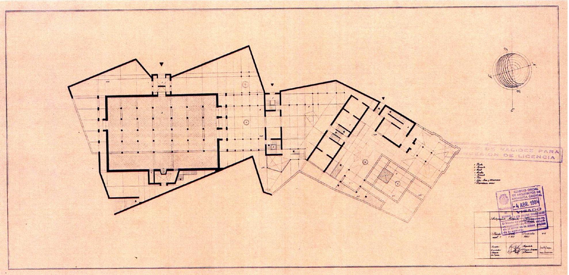 Plan of the great mosque of granada, design 4, 1984. (plan: