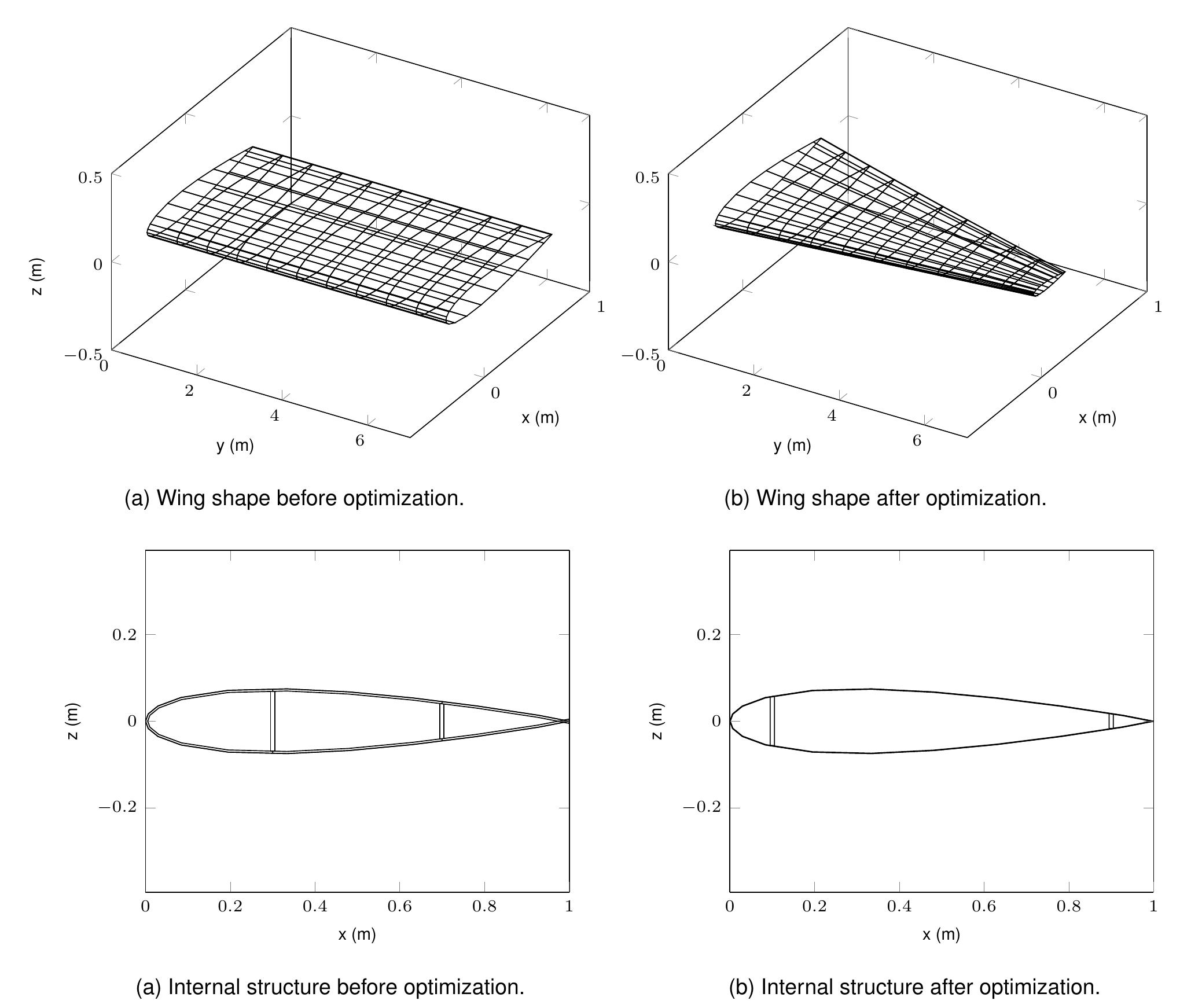 2: evolution of the wing shape and internal structure during
