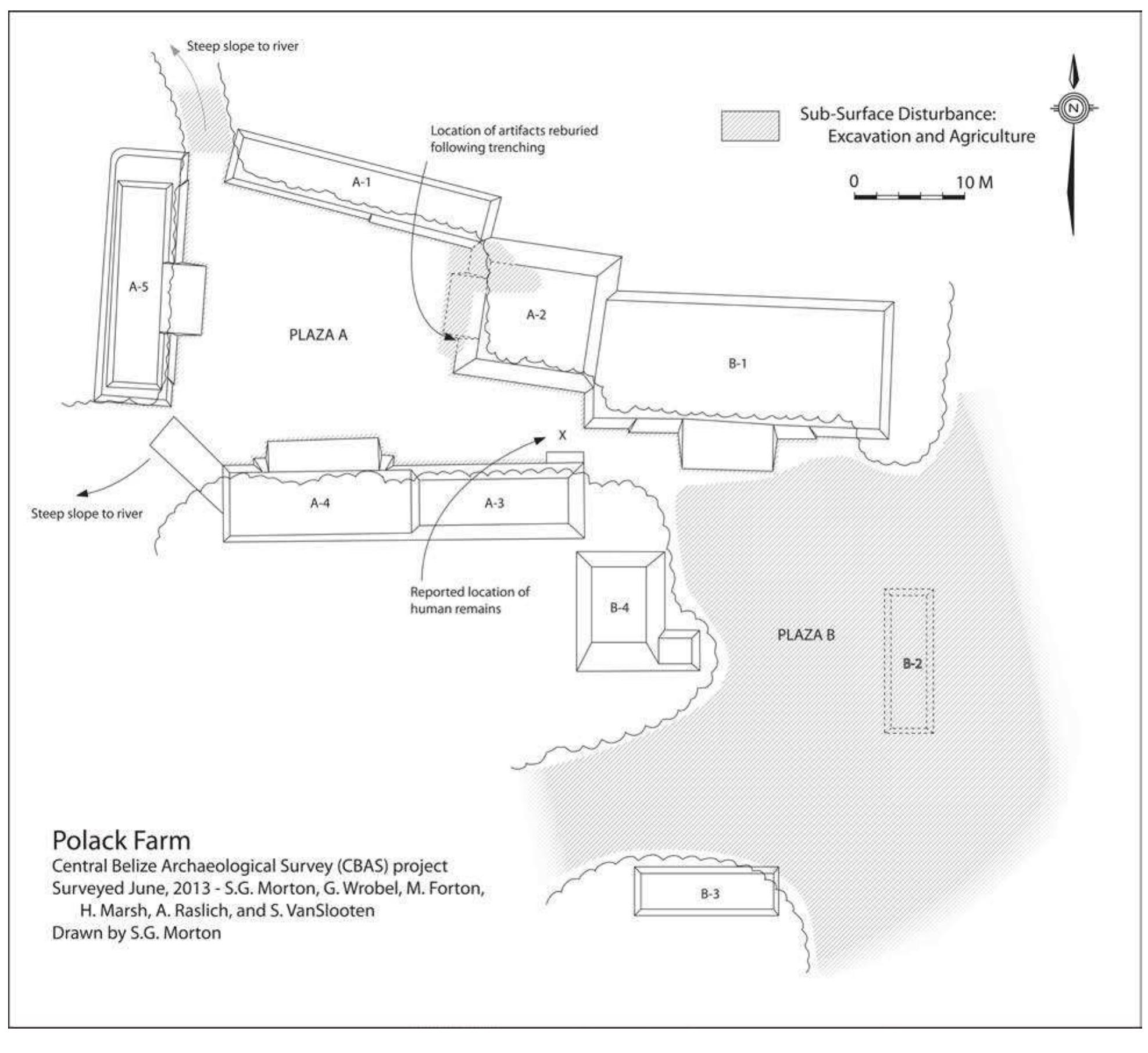 1. pace-and-compass/theodolite map of polack farm.
