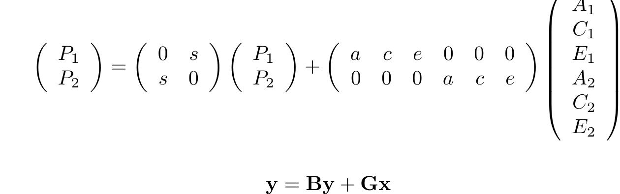 In this form the b matrix is a square matrix with the number