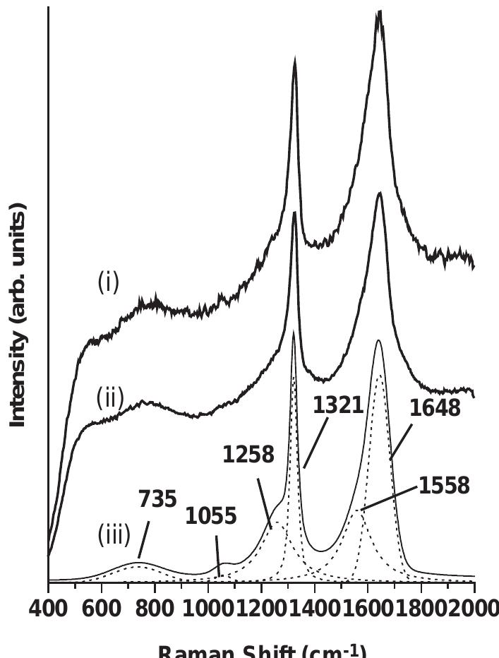 Typical raman spectra of as-produced udd dispersed in water