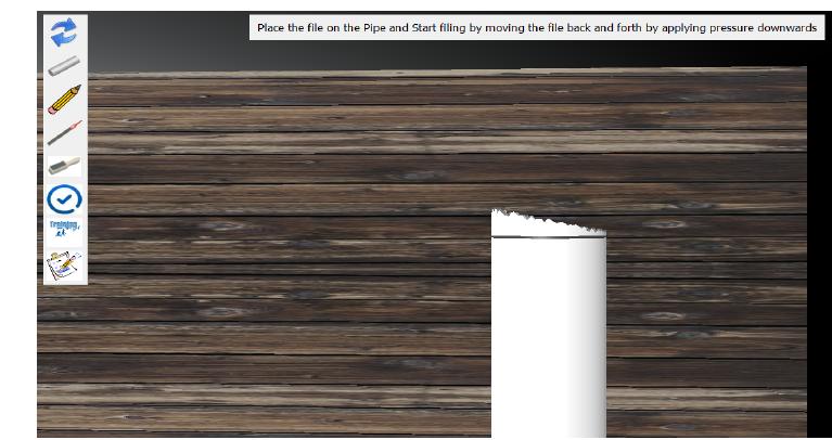 Filing is an integral part of the pipe cutting process