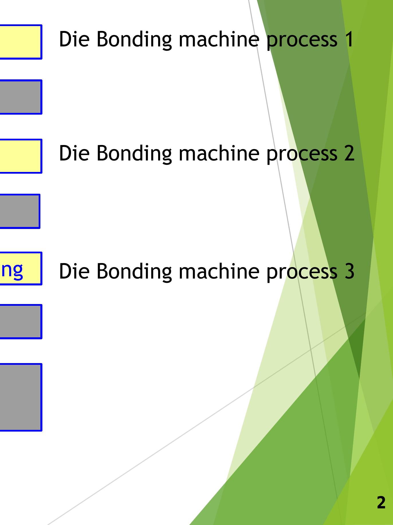 Figure 3 - Die Bonding – Process Introduction & Requirement