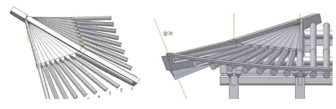 Diagram 2-03 modern hanok roof framing corner rafters