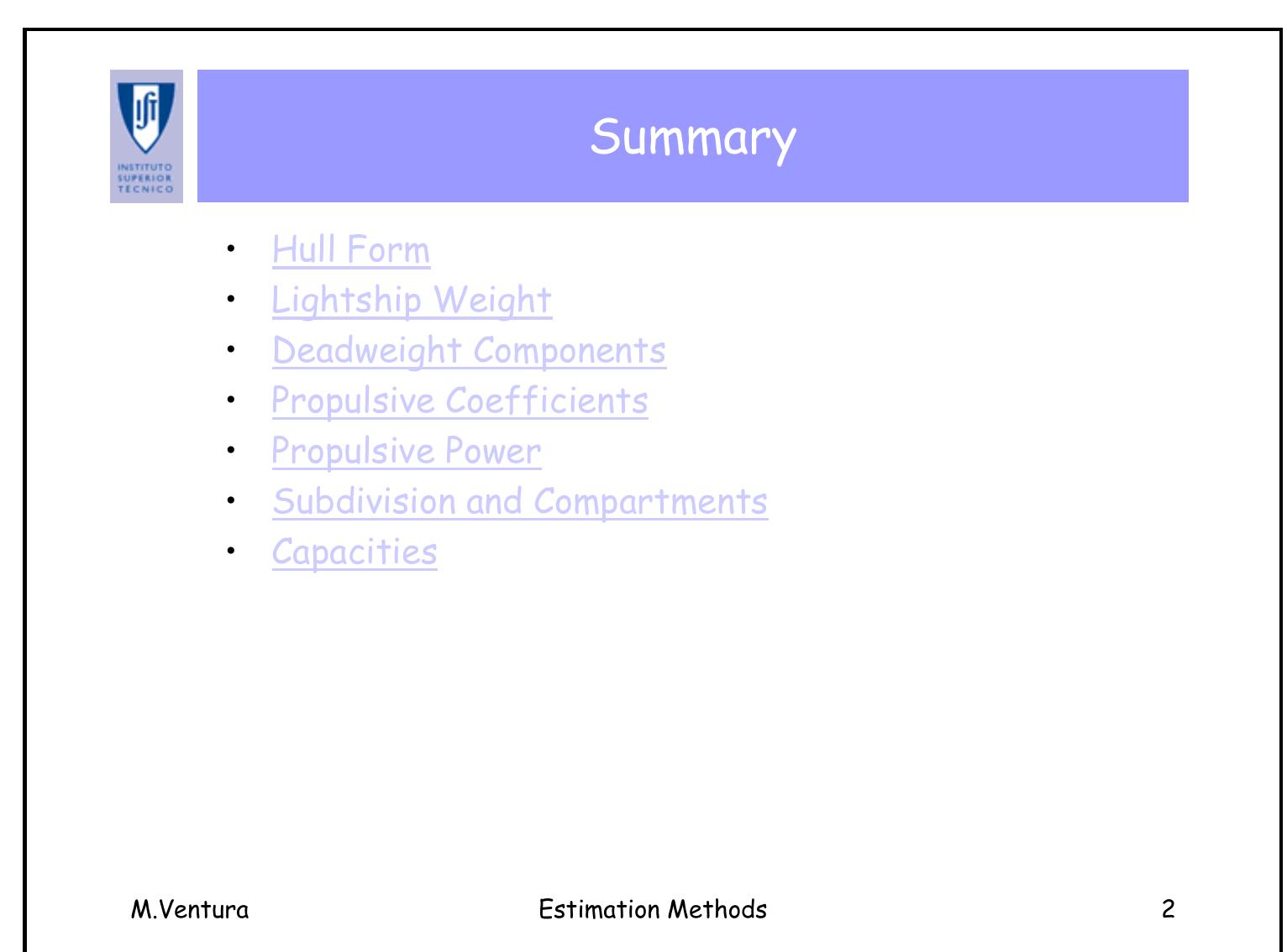 (PDF) Estimation Methods for Basic Ship Design