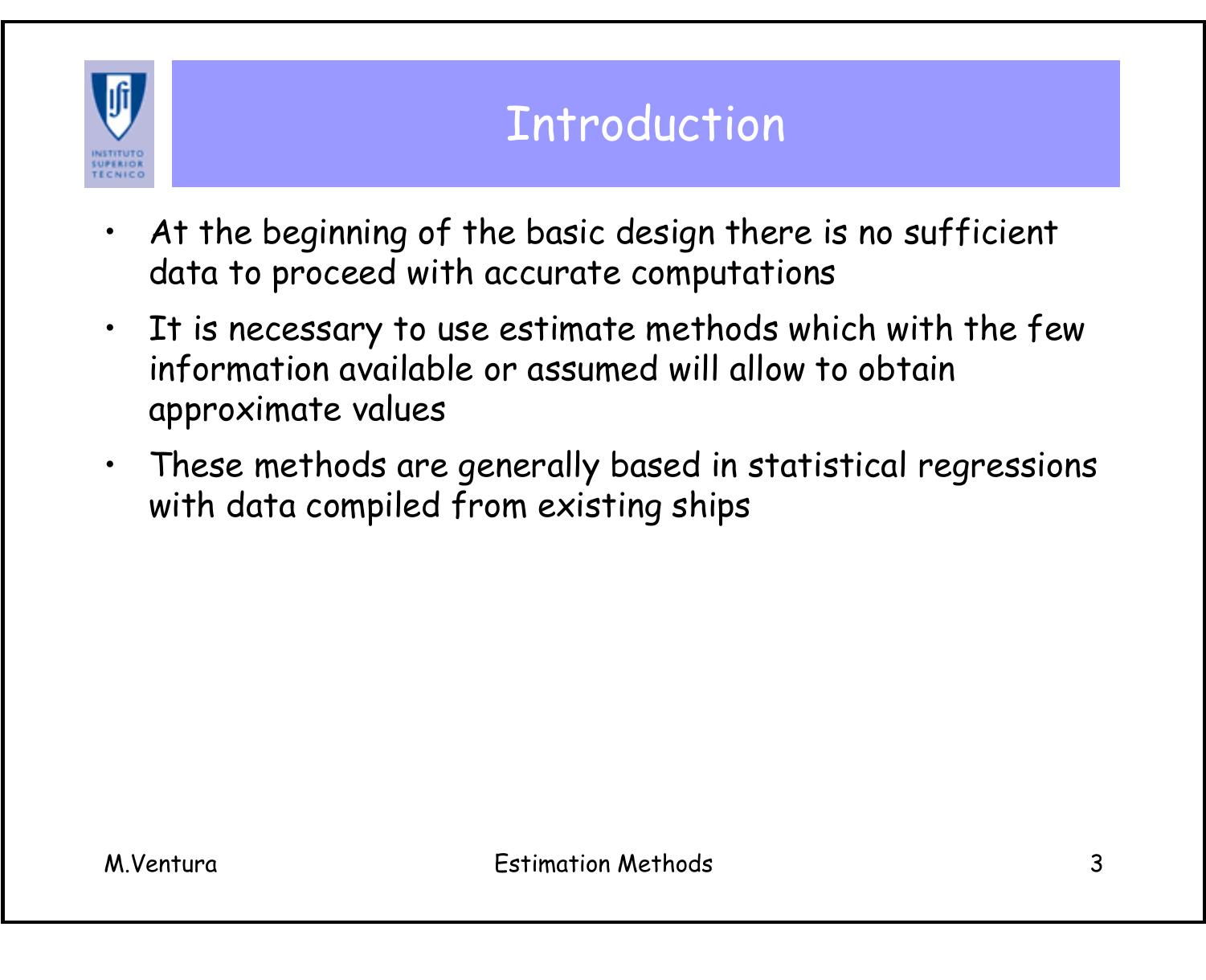 (PDF) Estimation Methods for Basic Ship Design