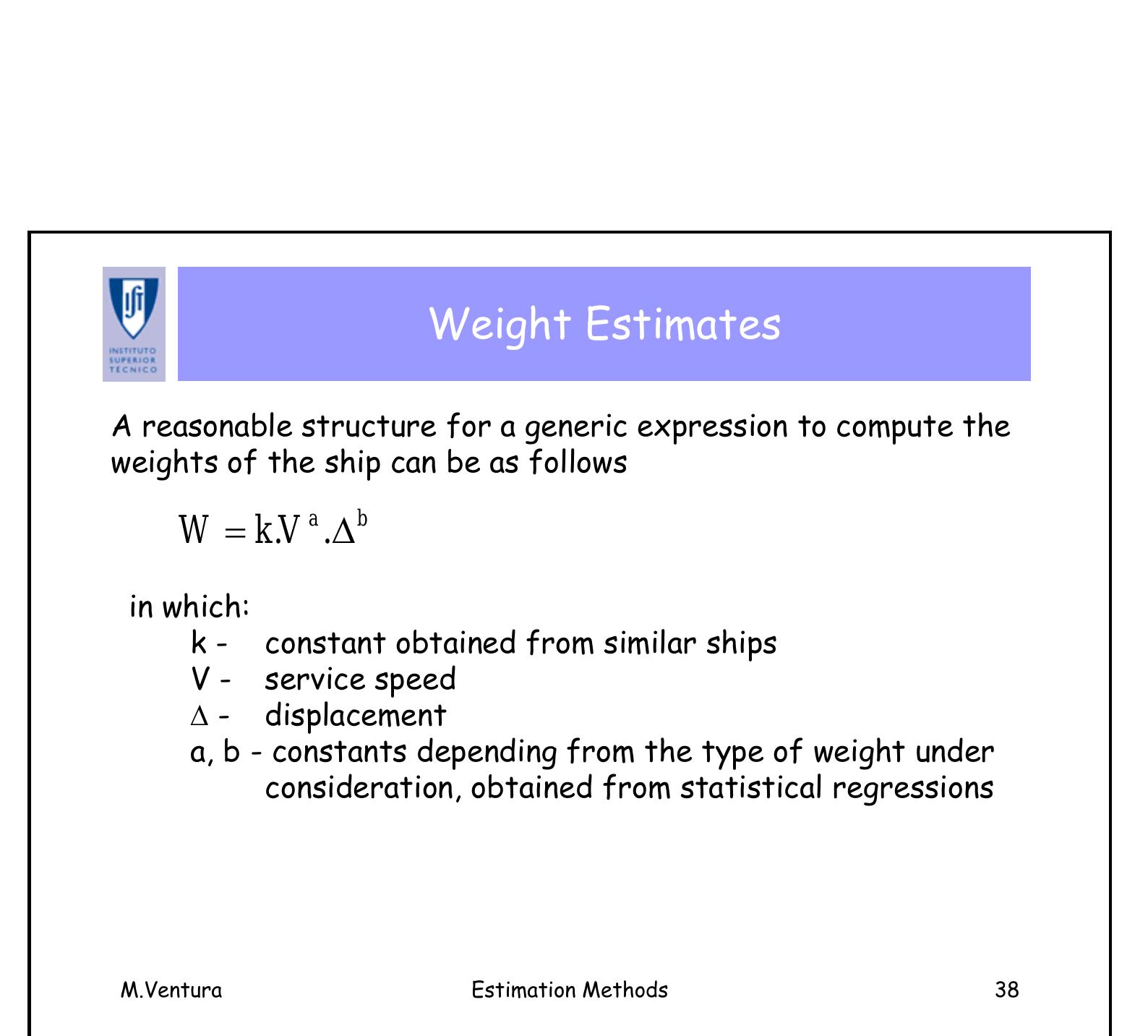 (PDF) Estimation Methods for Basic Ship Design