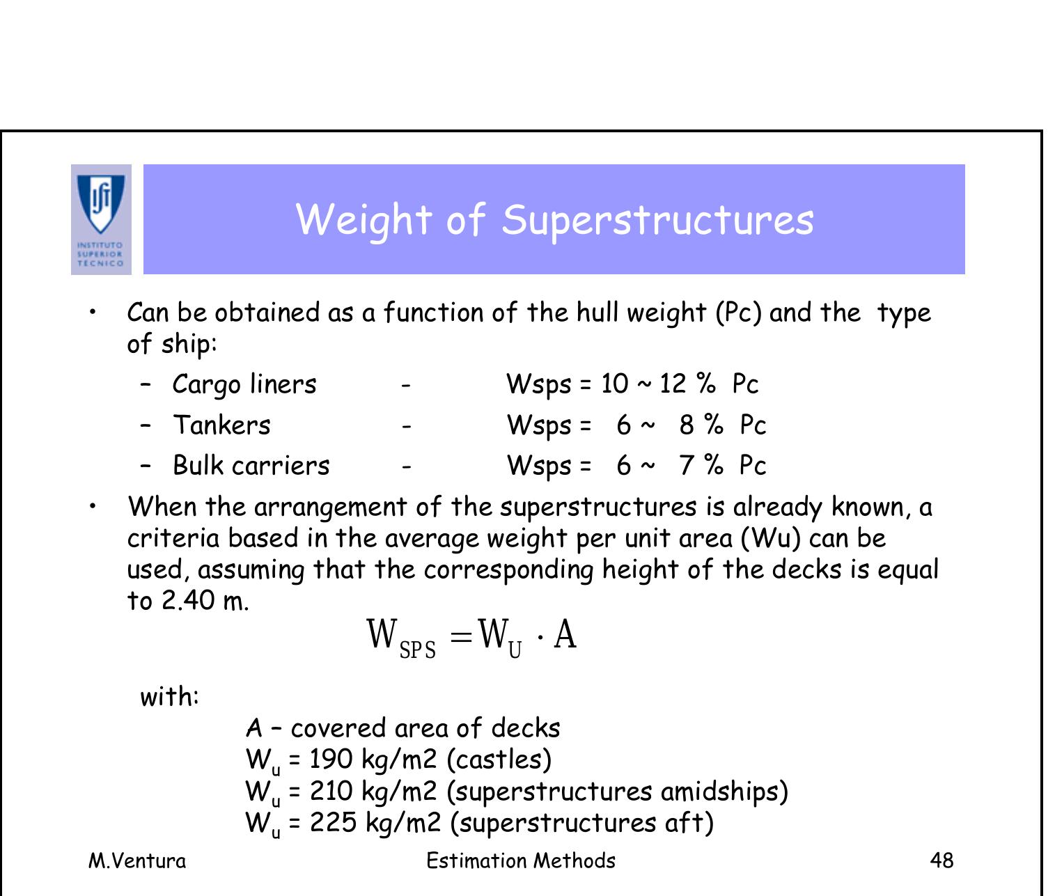 (PDF) Estimation Methods for Basic Ship Design