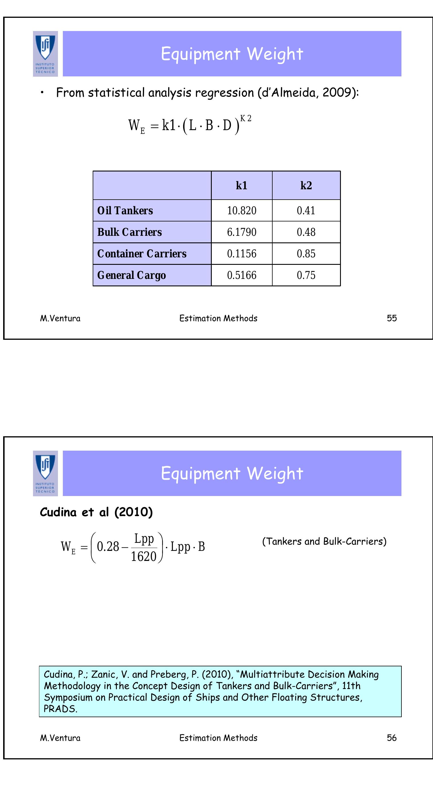 (PDF) Estimation Methods for Basic Ship Design