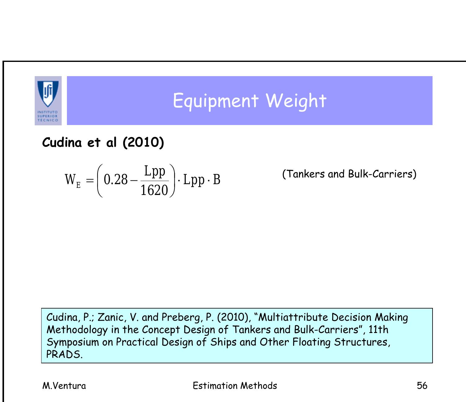 (PDF) Estimation Methods for Basic Ship Design