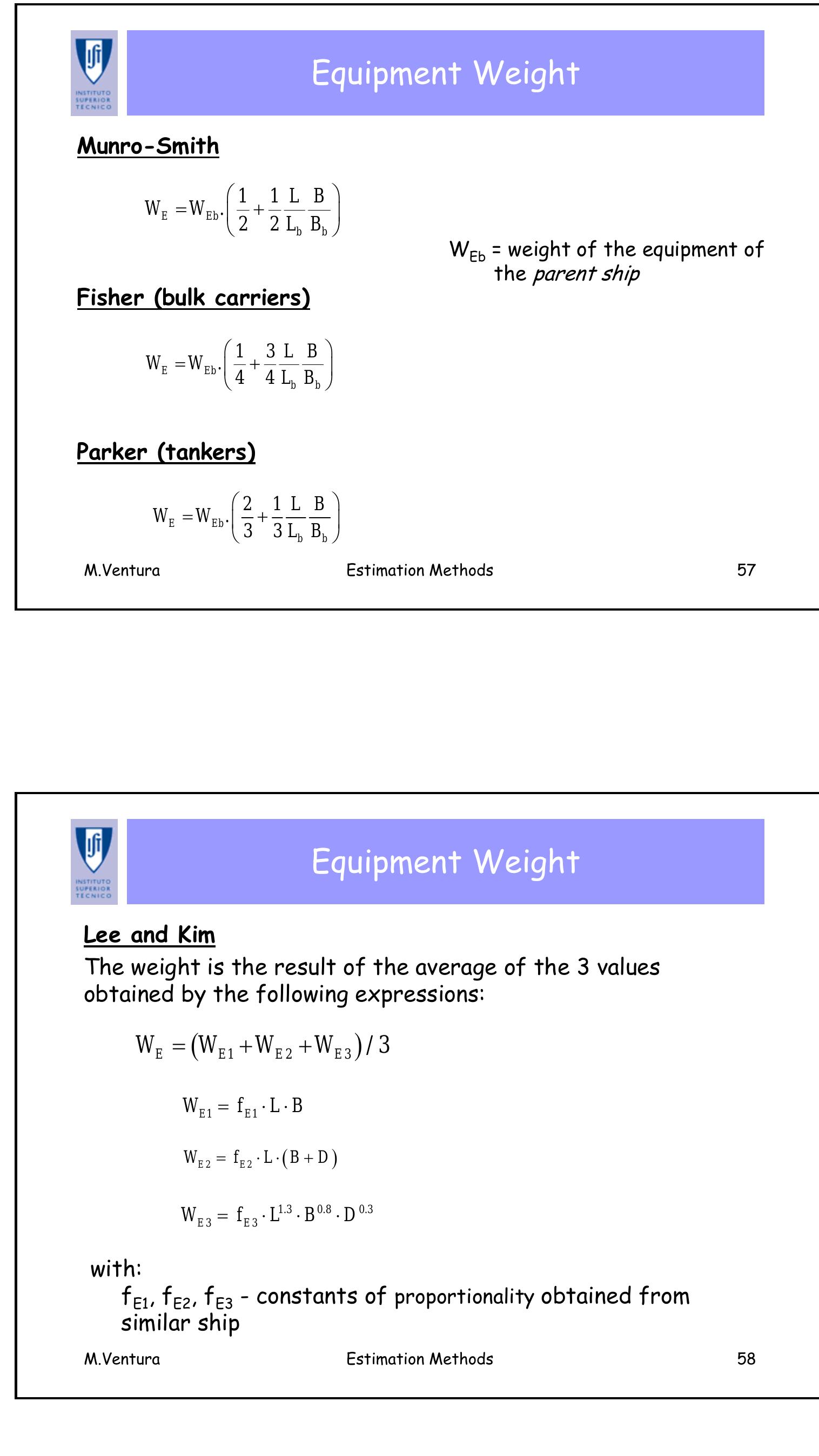 (PDF) Estimation Methods for Basic Ship Design
