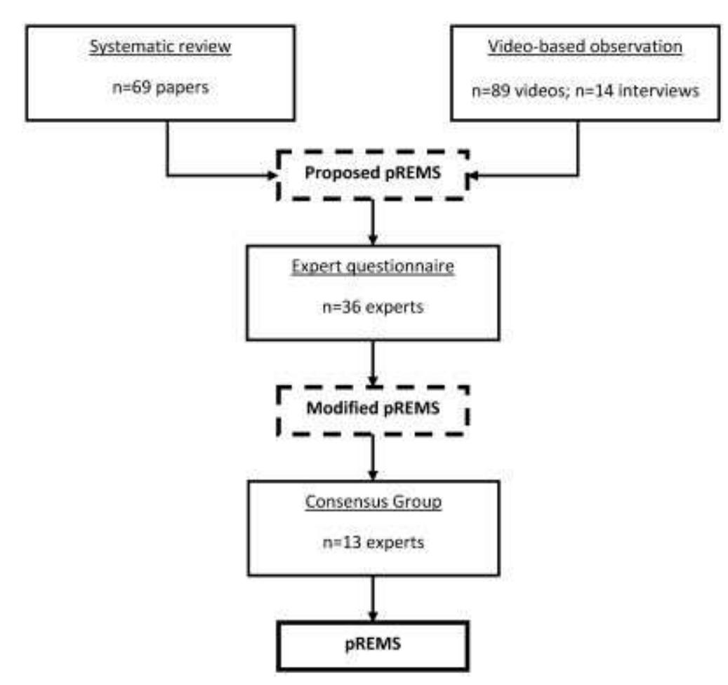 Flow diagram of research phases. prems = pediatric regional