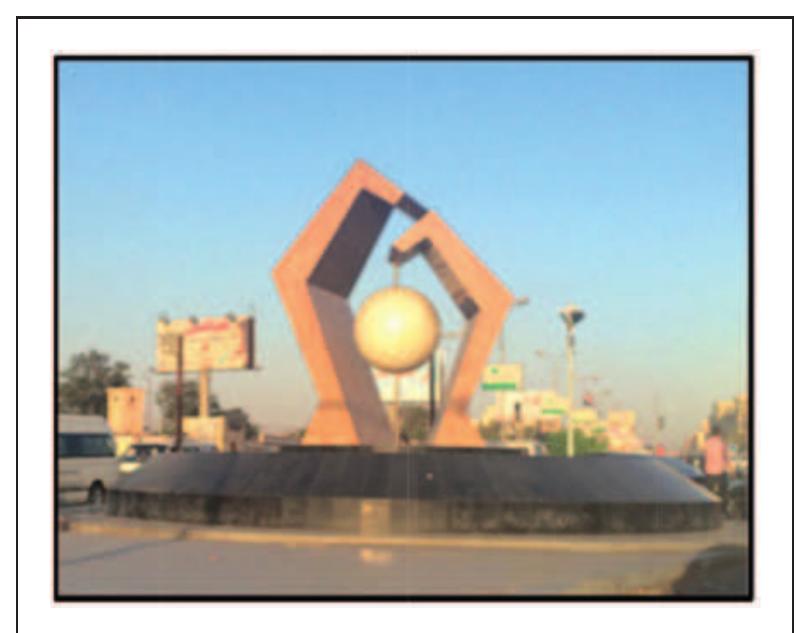In rab’a square, a new monument was also inaugurated in
