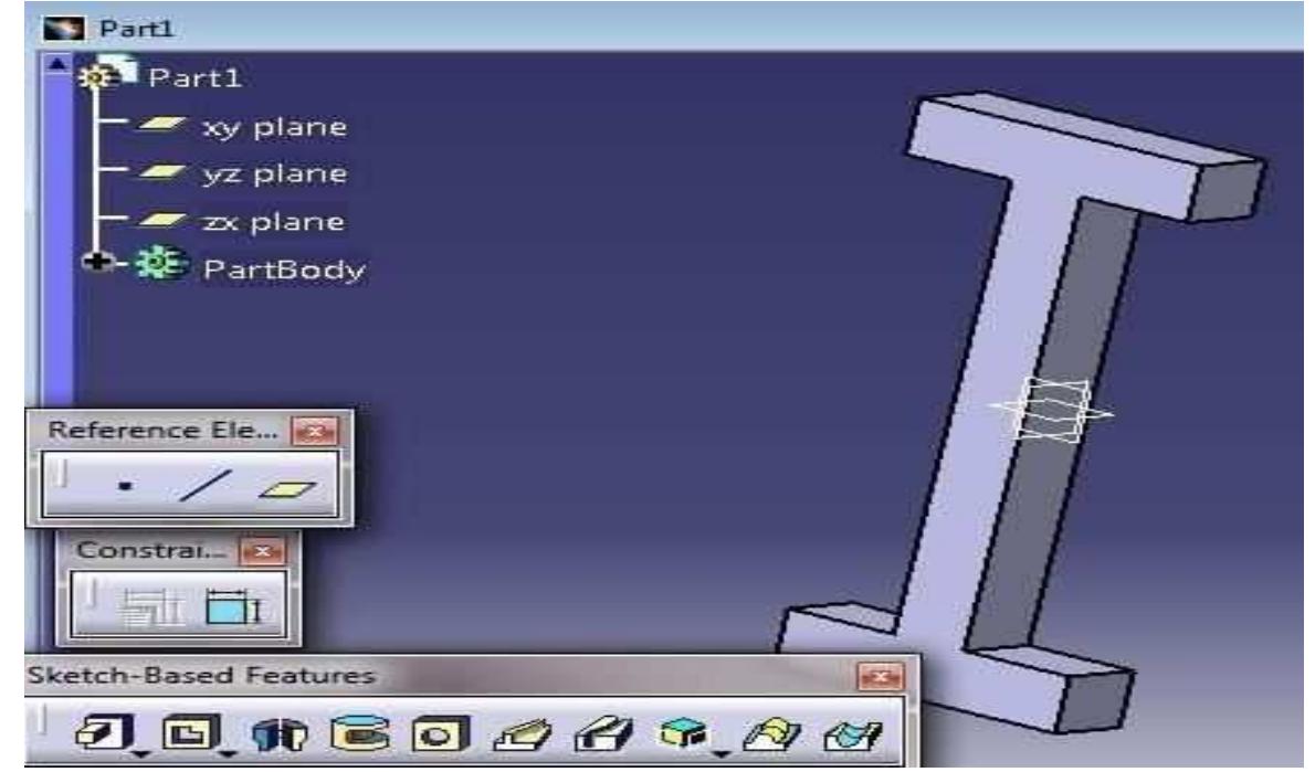 Catia model of an i-section 1.1. modelling