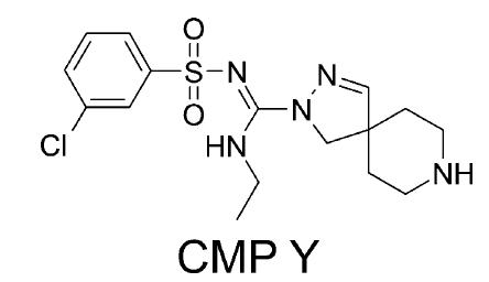 B. chemical structure of cmp y. fig. 1a. chemical structure