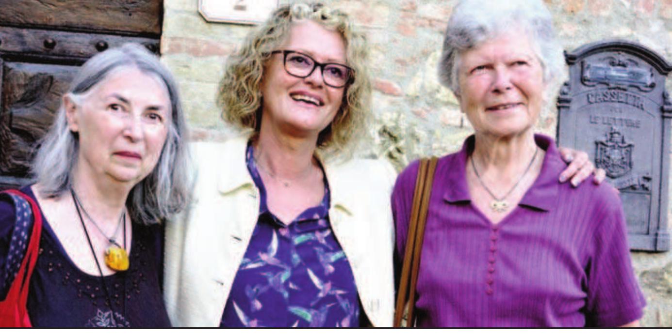 From left, jean turfa, mayor fabiola parenti, ingrid edlund