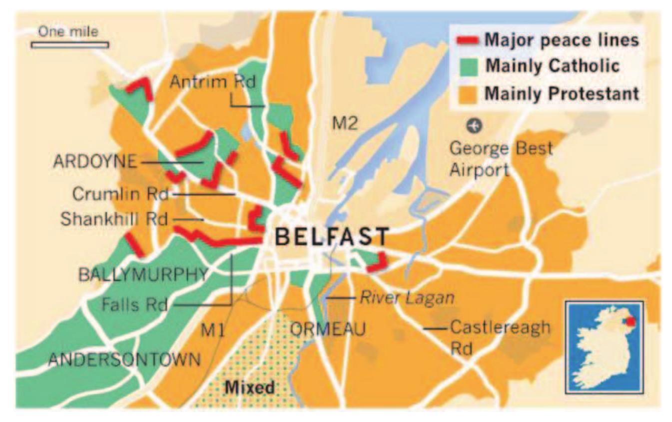 Map of belfast