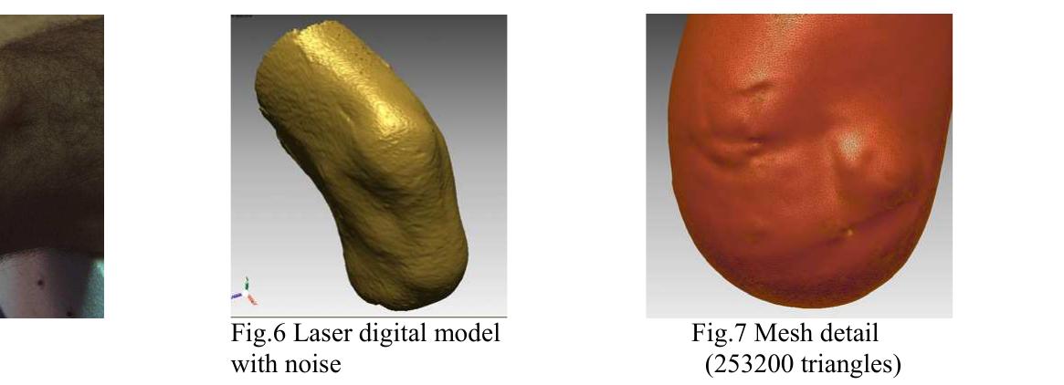 The difficulties of the 3d digital reconstruction were