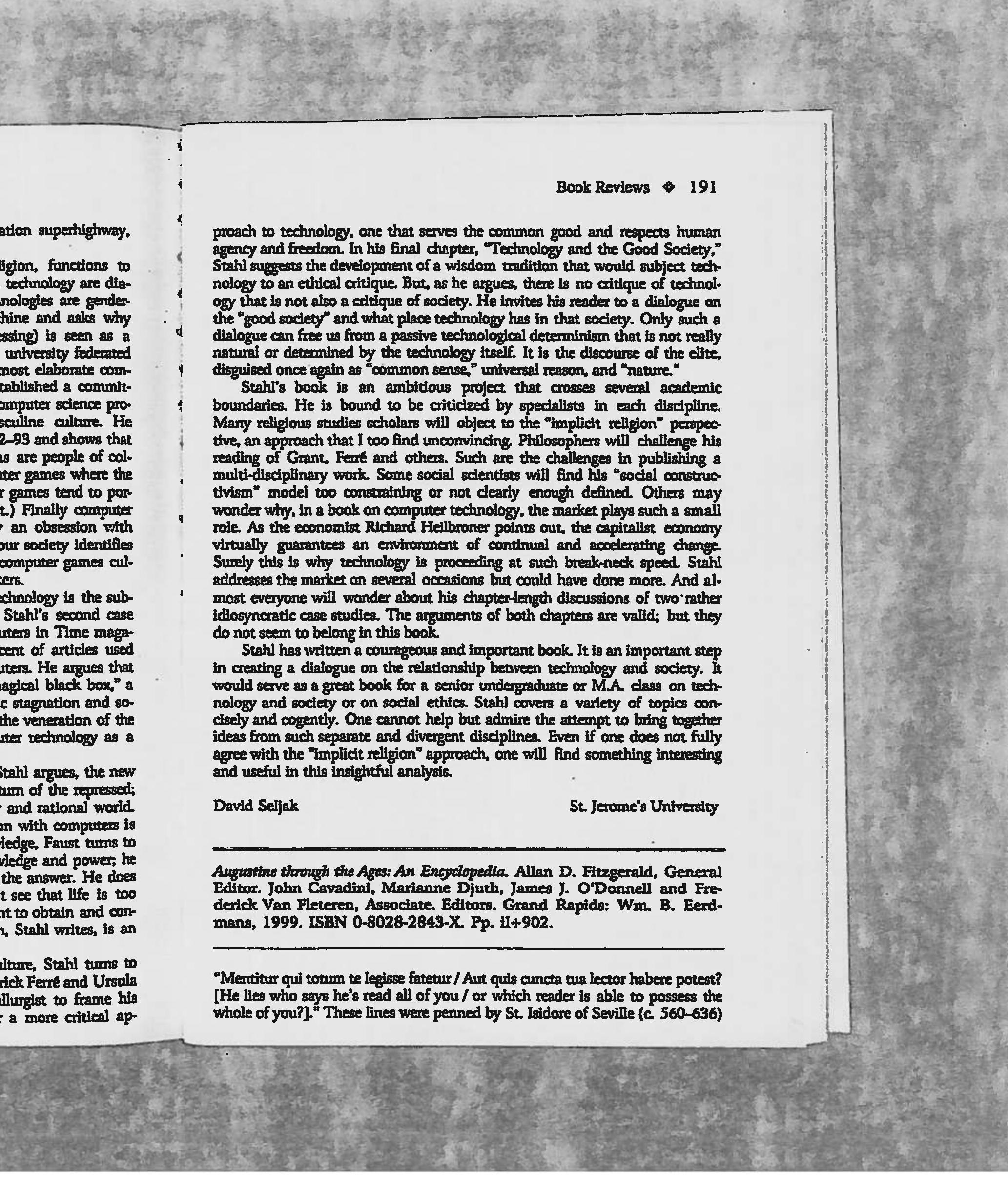 Figure 4 - Review of Allan D. Fitzgerald, Gen. Ed.,