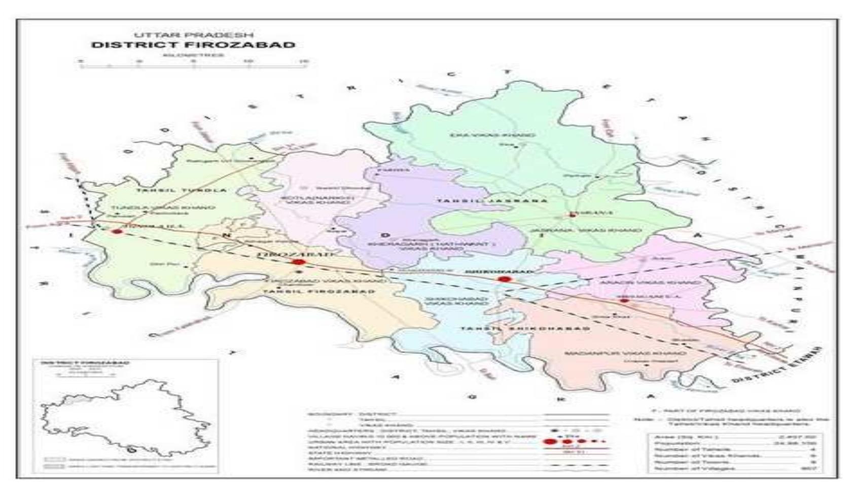 Source: census of india, 2011 map of firozabad figure 1