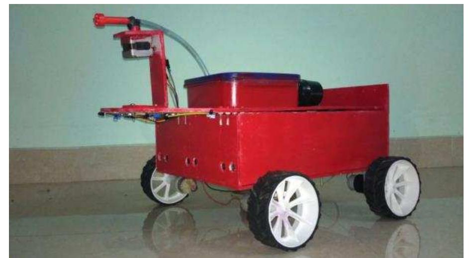 -4. autonomous fire extinguisher robot